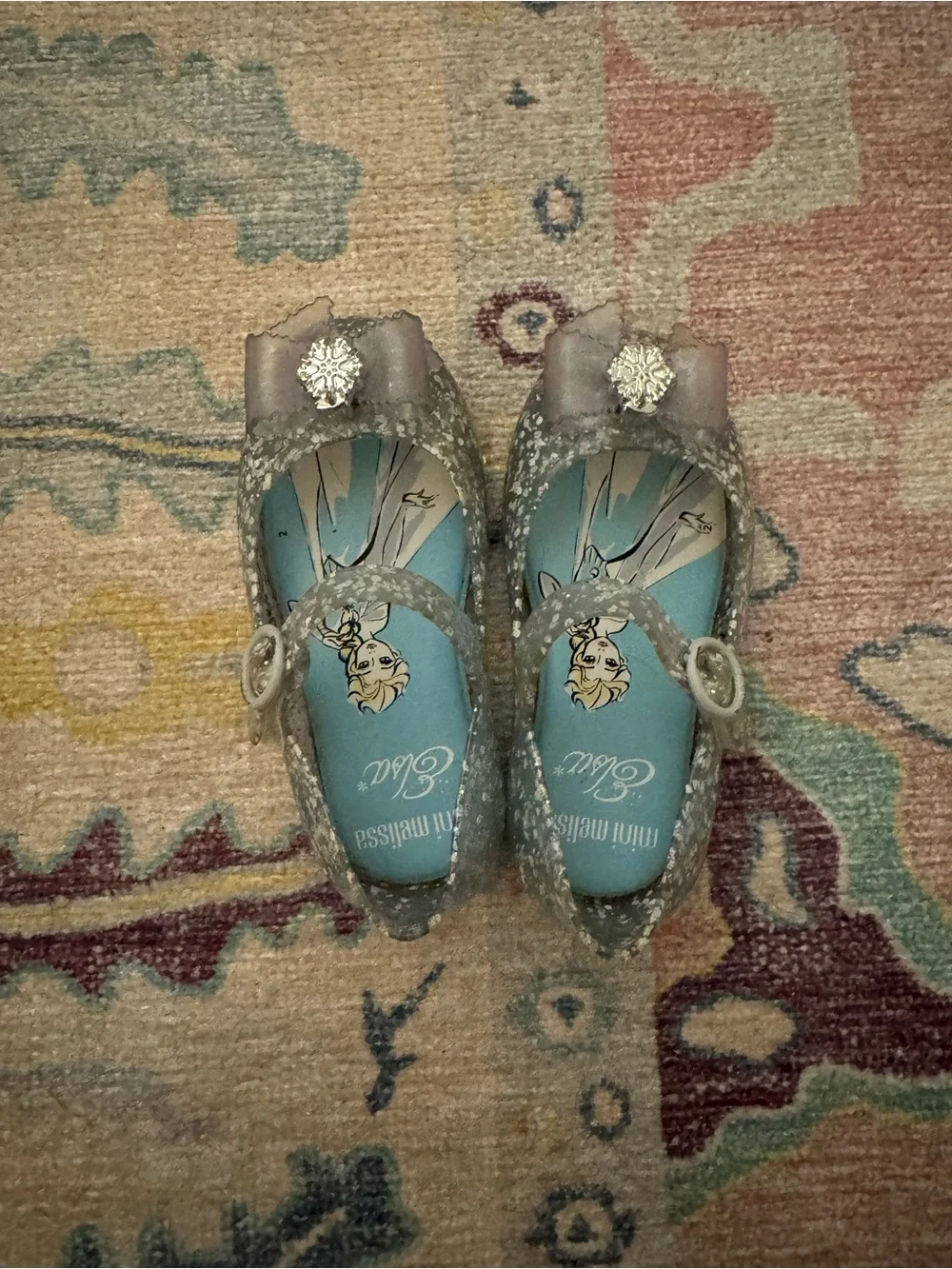 Mini Melissa | Shoes | Mini Melissa Elsa Glitter Jelly Bow Flats | Poshmark